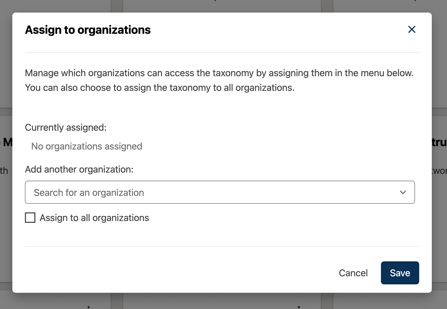Manage Permissions on a Taxonomy — Latest documentation