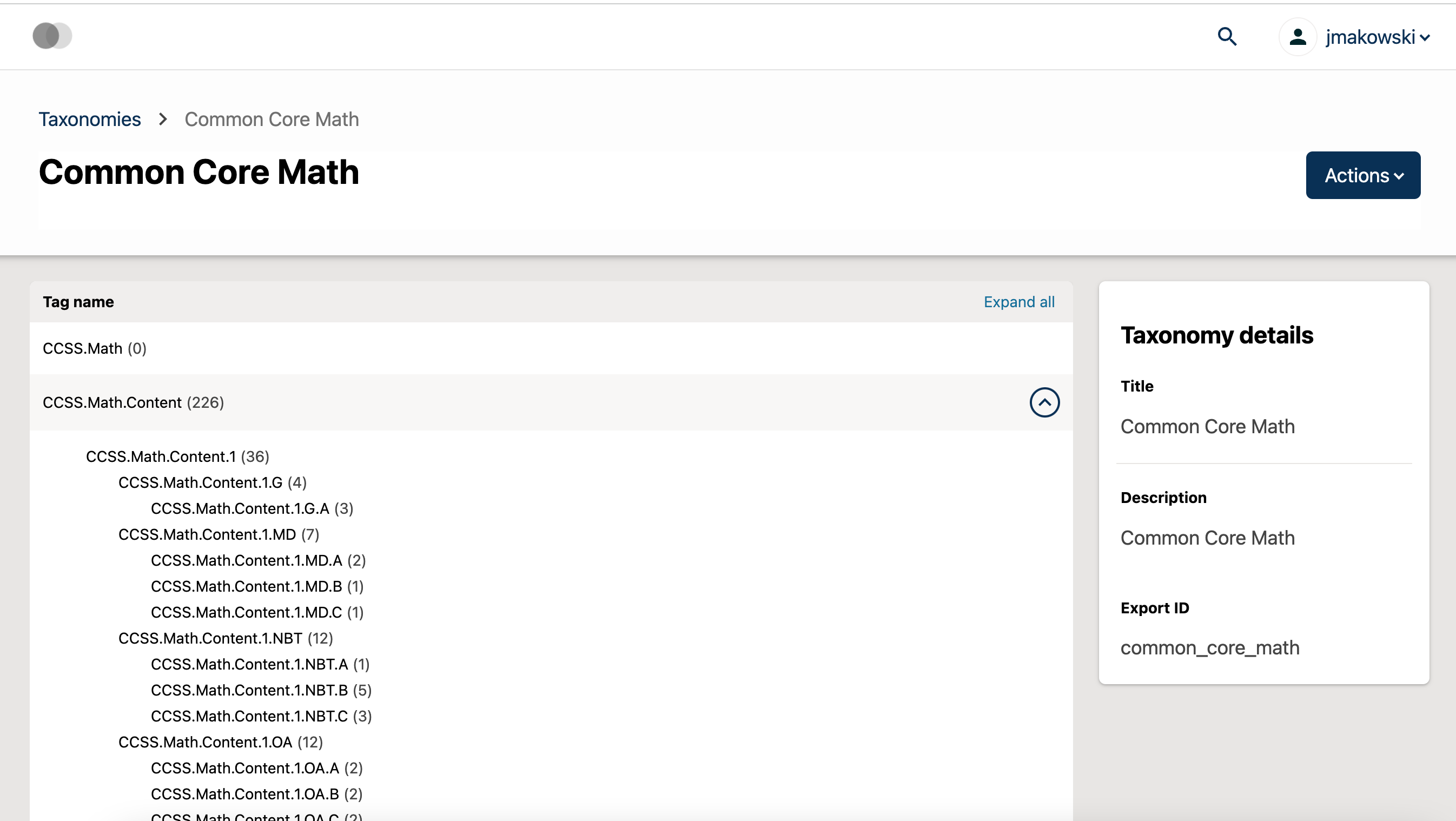 Import and Export A Taxonomy — Latest documentation