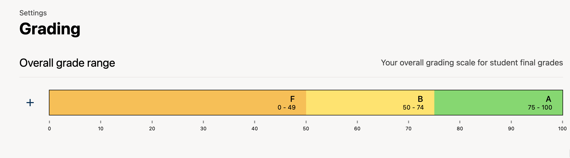 Set the Grade Range — Latest documentation